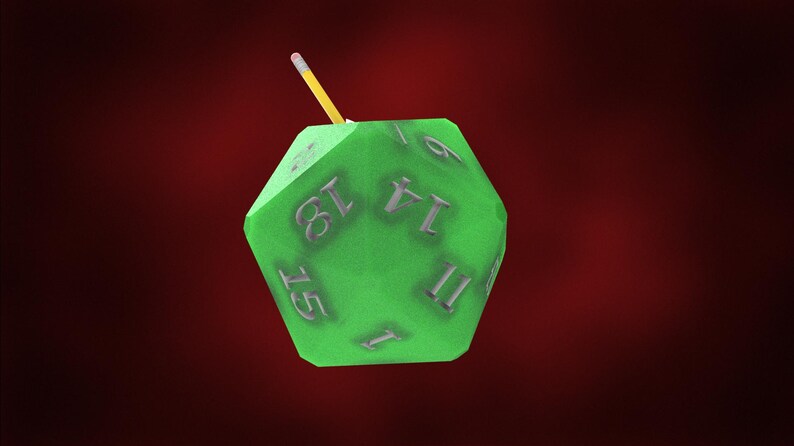 Dice Pen Holder 3D Print STL File for Geeks - Etsy