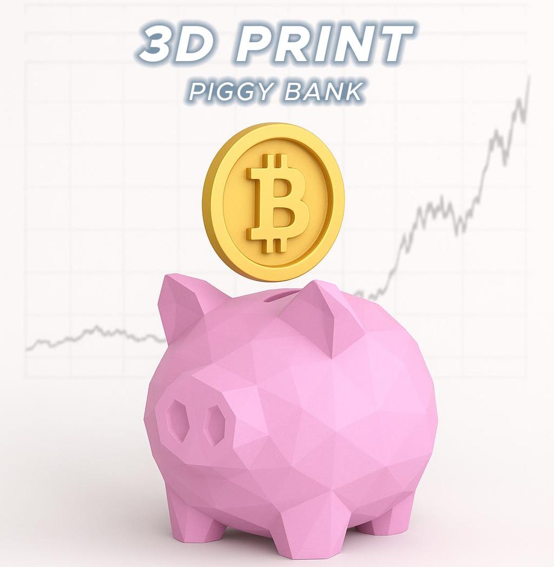 Low-poly Coin Piggy Bank – 3D Print STL File for Kids Room Decor - Etsy