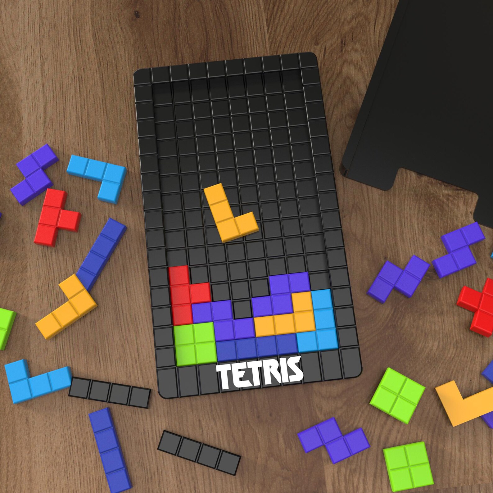 3D Print Tetris Desk Game, Puzzle STL, Minimalist Tabletop Decor ...