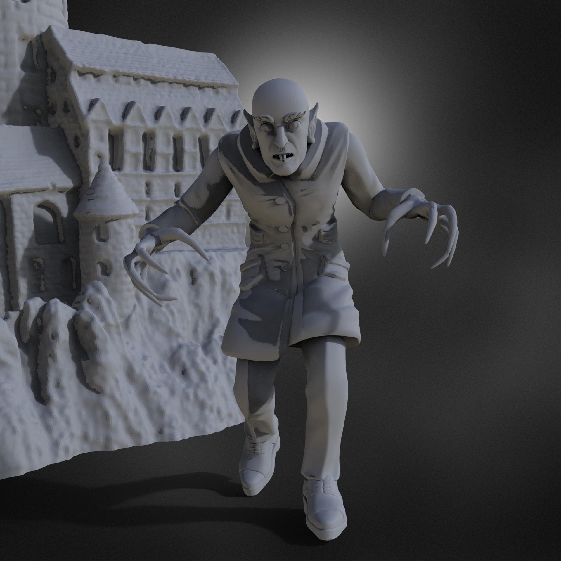 Nosferatu 3D Model – STL File for 3D Printing, Geek Home Decor, Vampire ...
