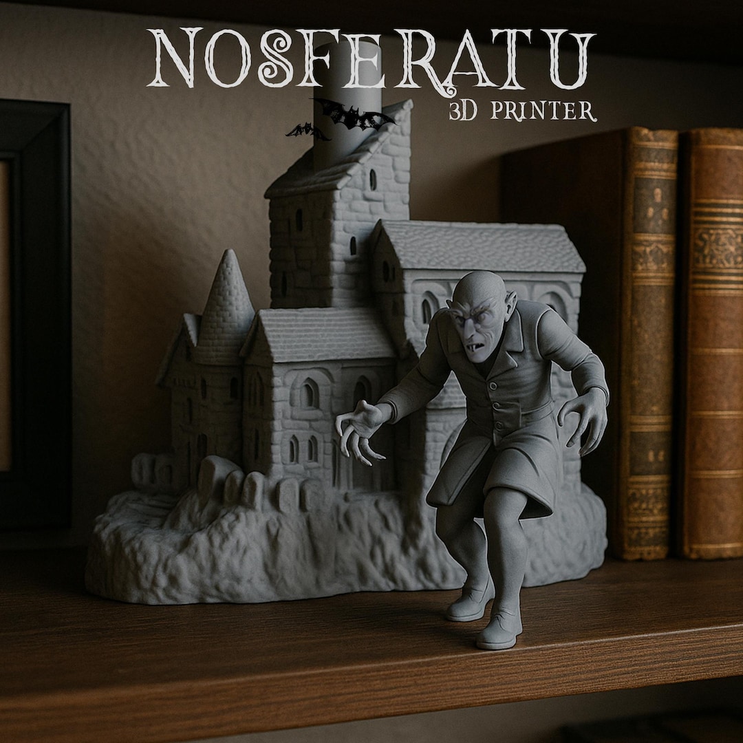 Nosferatu 3D Model – STL File for 3D Printing, Geek Home Decor, Vampire ...