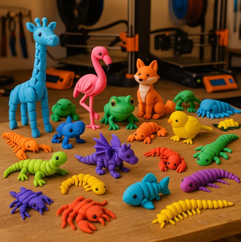 200+ Great Flexi STL Animal Pack, Instant Download, Digital Download ...