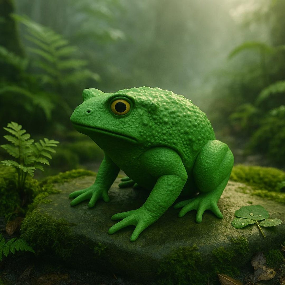 Toad Figurine Sculpture – 3D Printable Frog Model STL File, Amphibian ...