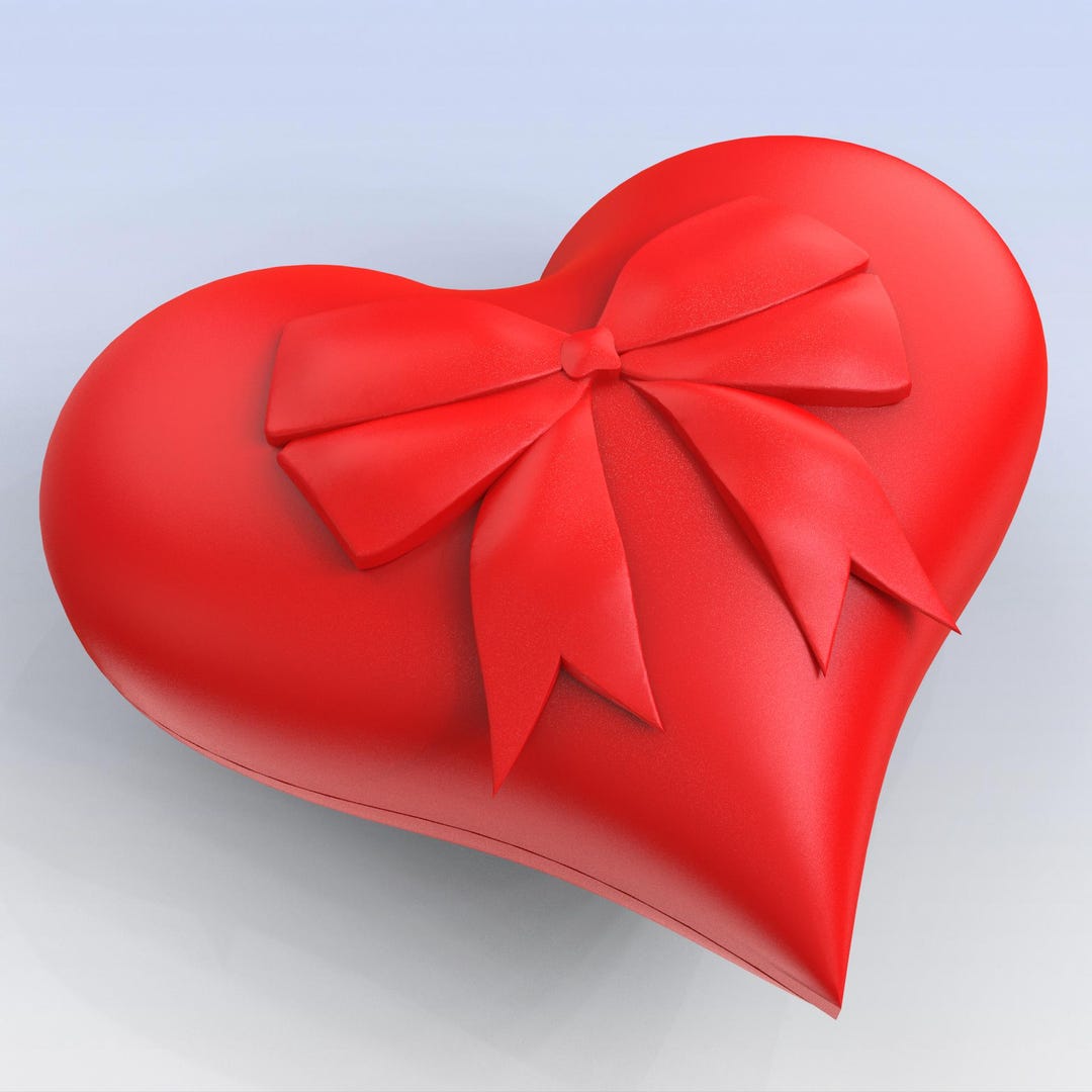 Heart Shaped Gift Box STL File - 3D Printed Decor, Valentine Gift ...