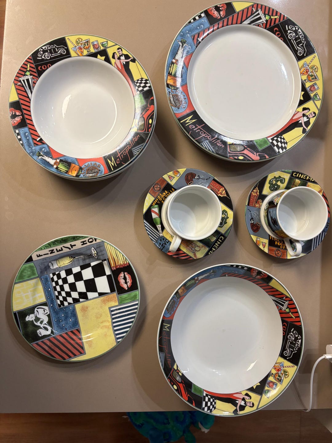 Beautiful 90’s Nicole Miller Sakura Dinnerware Set - Etsy