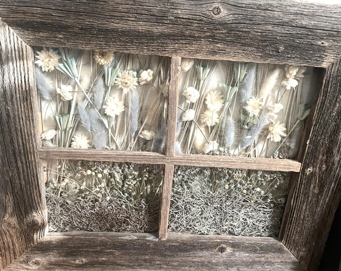 Rustic Botanical Window Pane - Etsy
