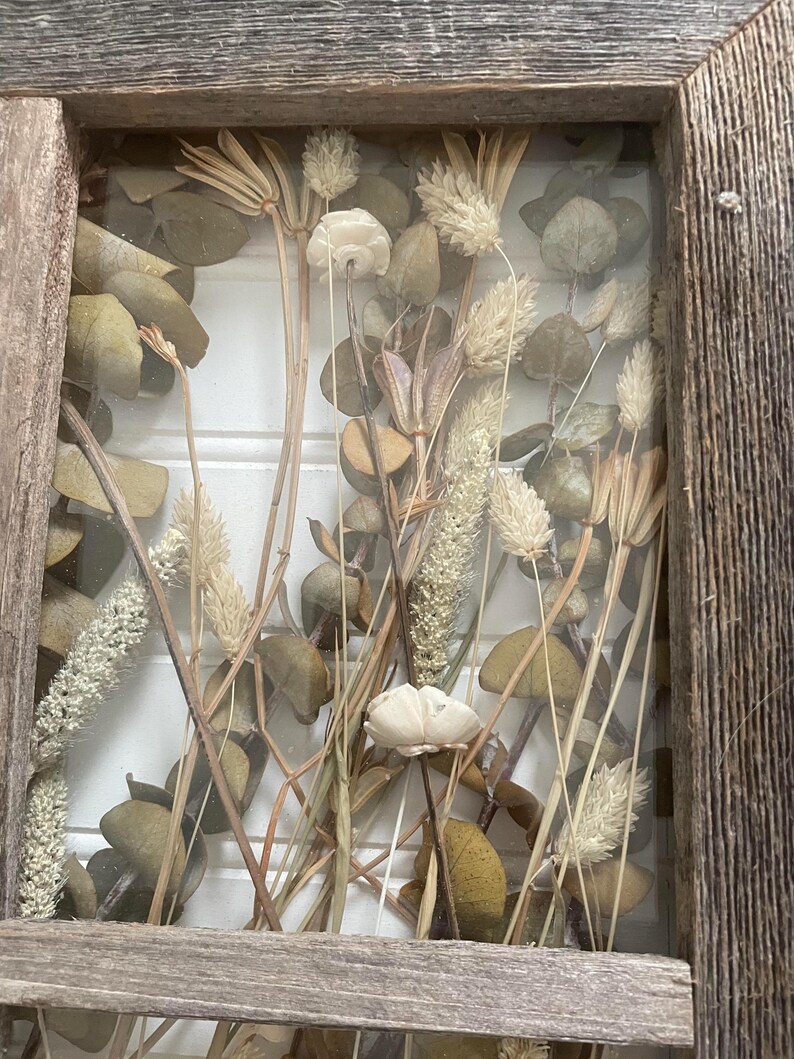 Rustic Botanical Window Pane Wall Decor - Etsy