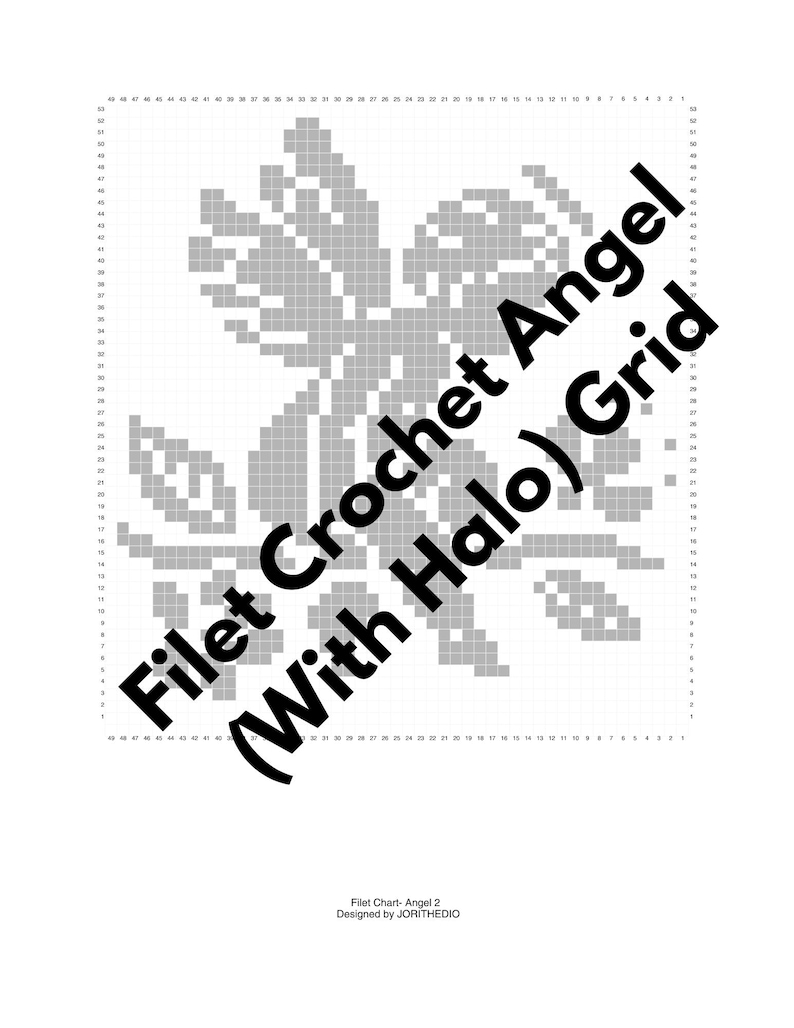 Angel Filet Crochet Grid - Etsy