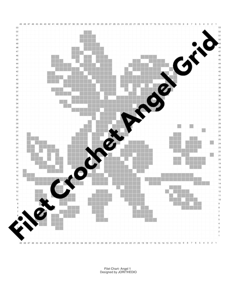 Angel Filet Crochet Grid - Etsy Canada