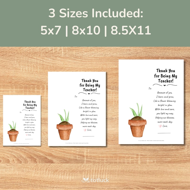 Easy End of Year Teacher Gift | DIY Handprint Art Printable | Baby ...