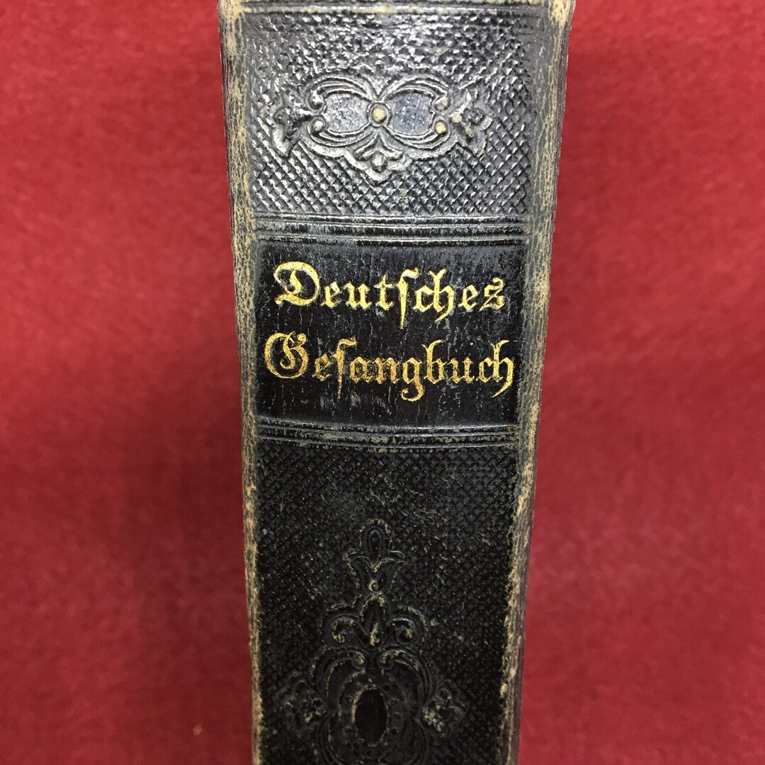 German Hymn Book, DEUTCHES GEFANGBUCH 1881, Leather Bound - Etsy