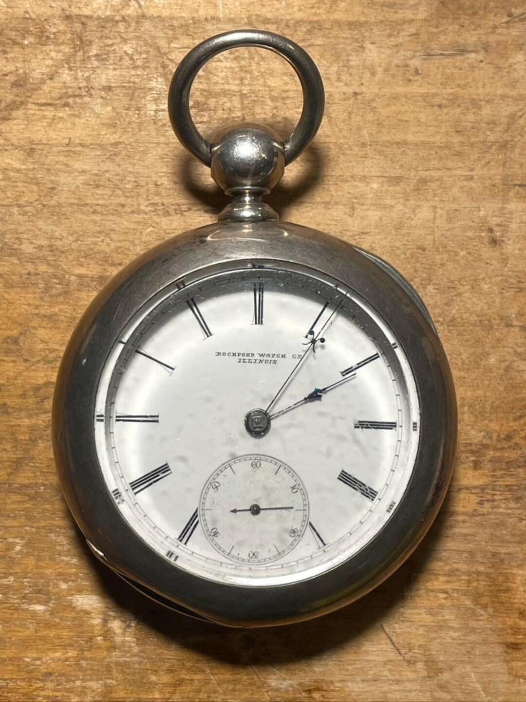 Rockford Watch Company Pocket Watch,price DROP, Runs Well, Key Wind ...