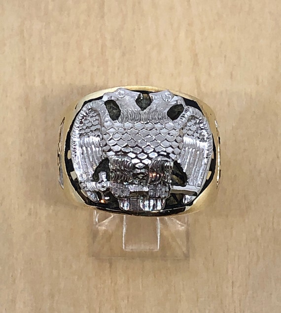 Masonic Ring, Scottish Rite Ring, 32 Degree Mason's R… - Gem