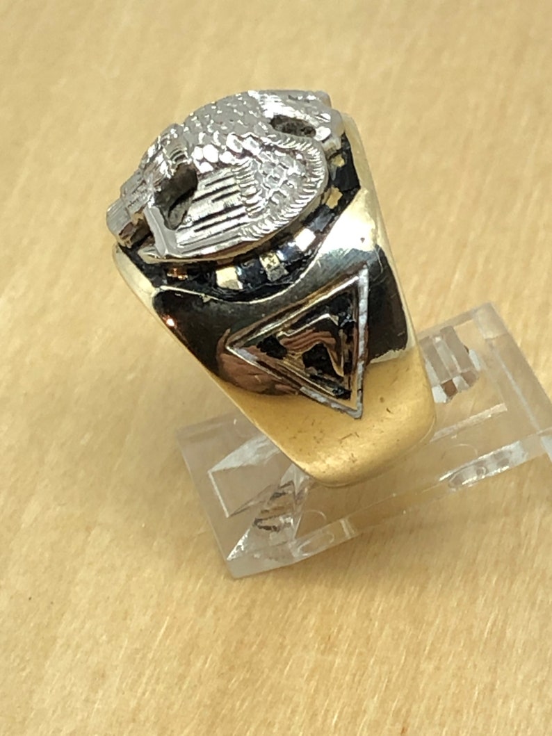 Masonic Ring, Scottish Rite Ring, 32 Degree Mason's Ring, 14 Karat Two ...