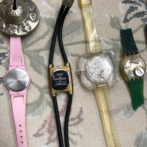 Wrist Watch Assortment, 4 Watches in All, 3 Are Quartz and One is Mechanical, From the 60 to the ...