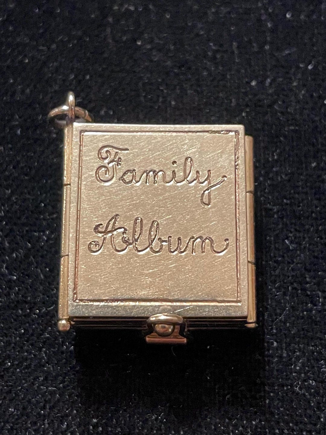 Locket, 14K Gold Four Panel Photo Book Album. Vintage Solid Gold Locket ...