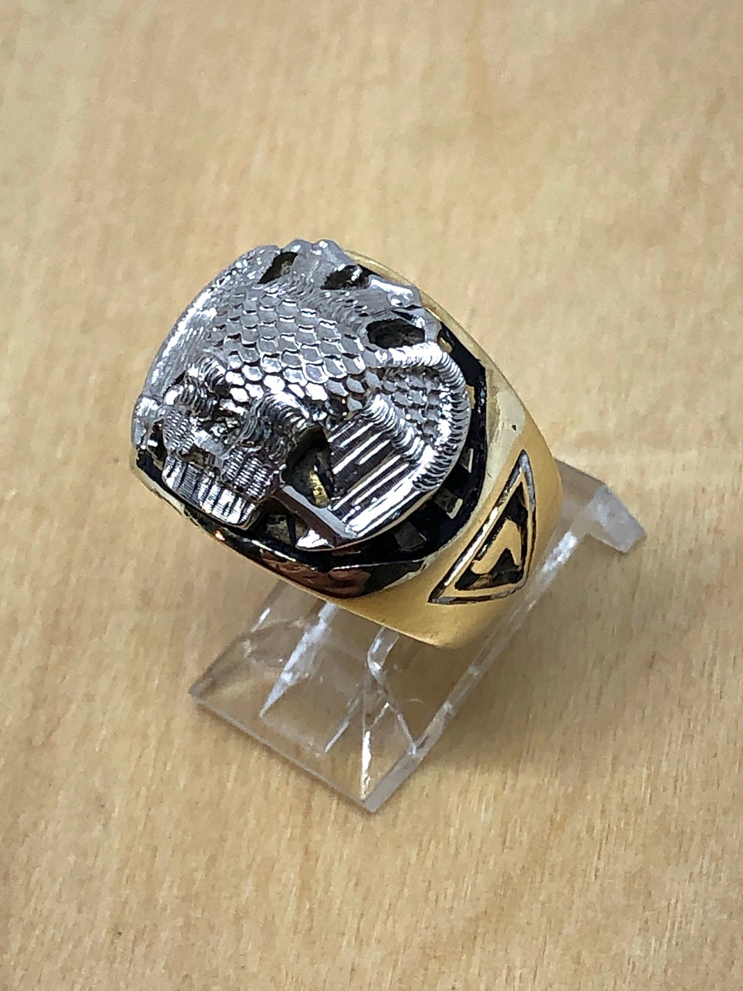 Masonic Ring, Scottish Rite Ring, 32 Degree Mason's Ring, 14 Karat Two ...
