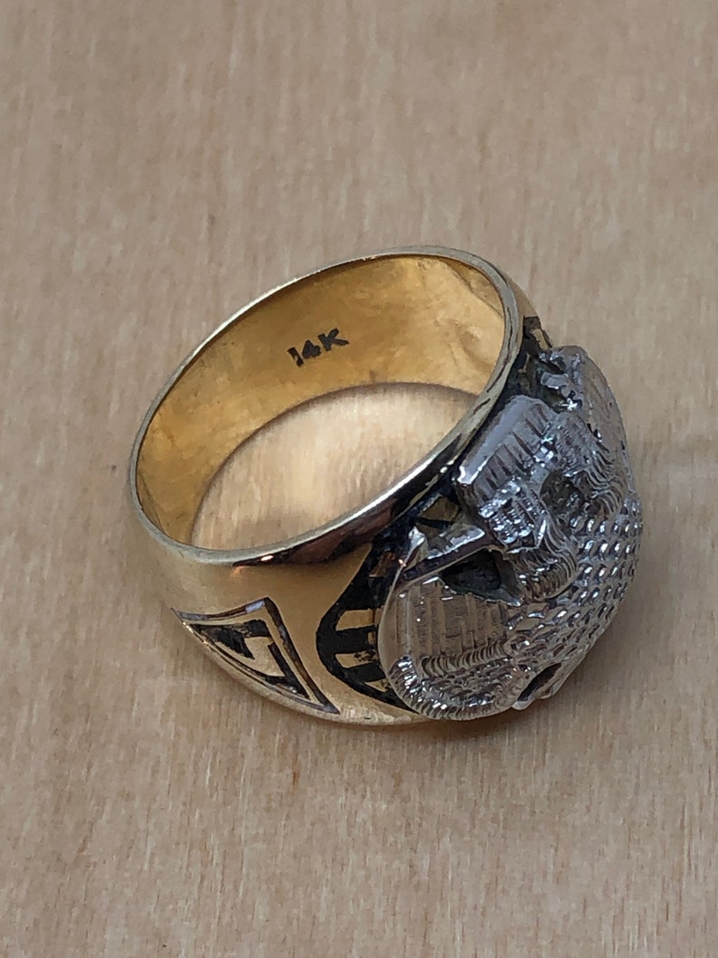 Masonic Ring, Scottish Rite Ring, 32 Degree Mason's Ring, 14 Karat Two ...