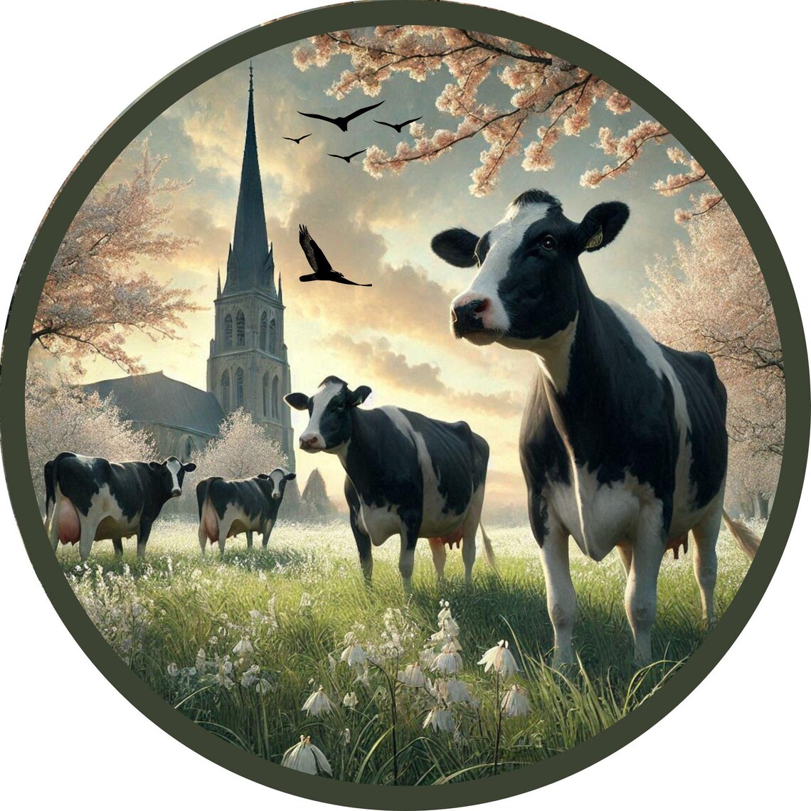 Spring Cows - Etsy