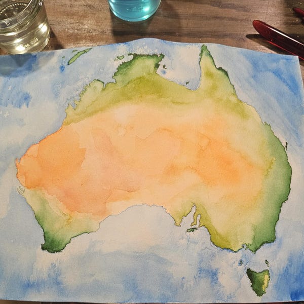 Watercolor Map - Etsy