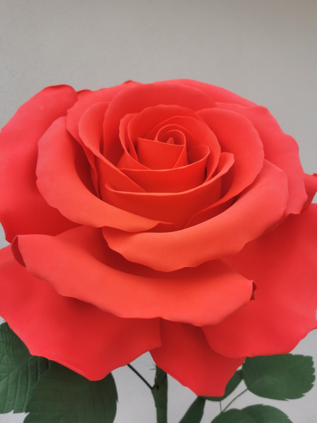 Giant Red Roses on Stems. Self-standing Flowers. Spectacular Decor ...