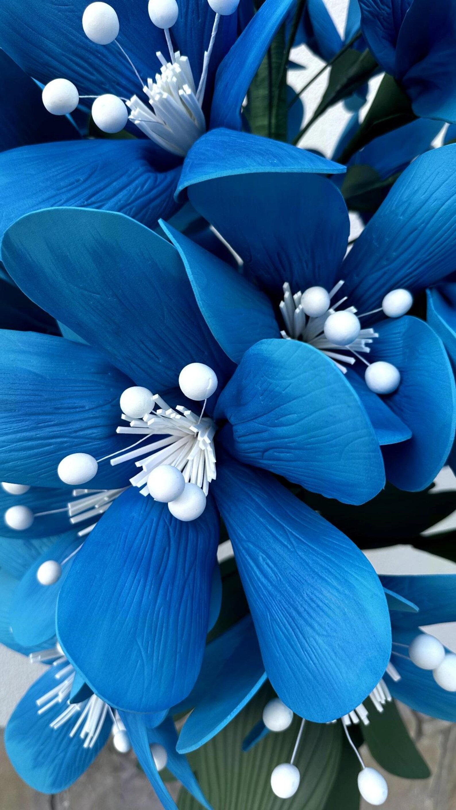 Oversized Blue Foam Flowers for Photo Zone , Event or Interior Decor - Etsy
