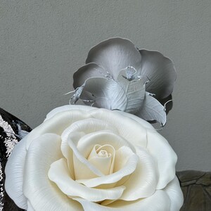 Giant Foam Rose. Unique Handmade Decor. Huge Artificial Flower. 40 Cm ...