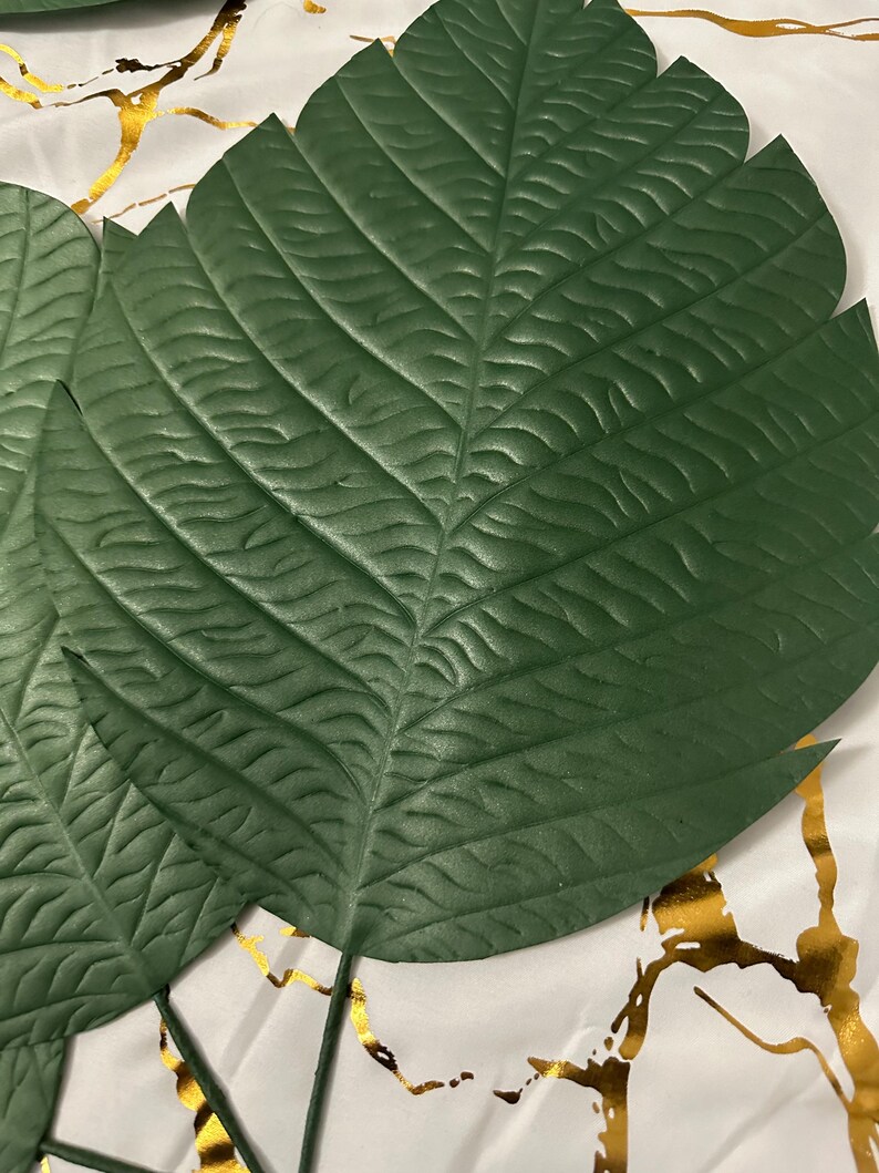 Large Artificial Leaves. Giant Leaf. Exotic Party Decor. Flower Wall ...