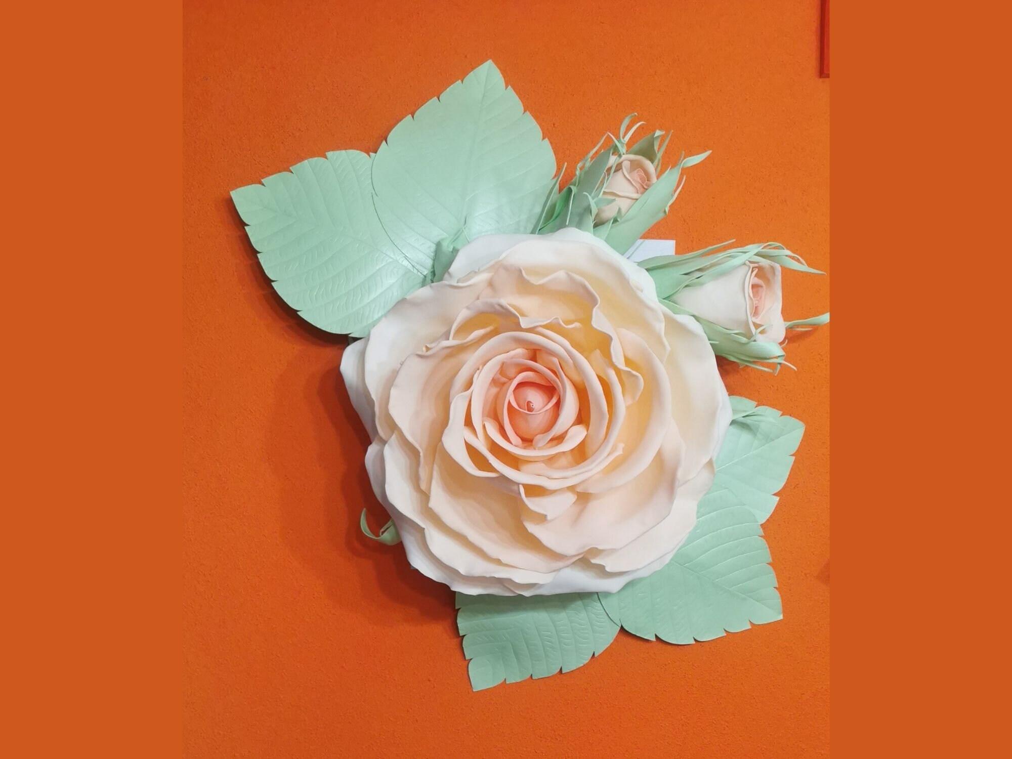 Giant Rose Templates. SVG Printable Flower. DIY Rose. Exp, Sng, Pdf ...