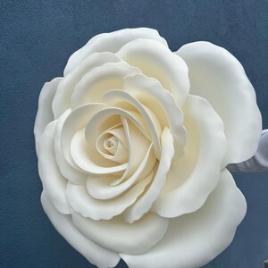 Wedding Decor. Big White Roses. Extra Large Artificial Flowers. 80 Cm ...