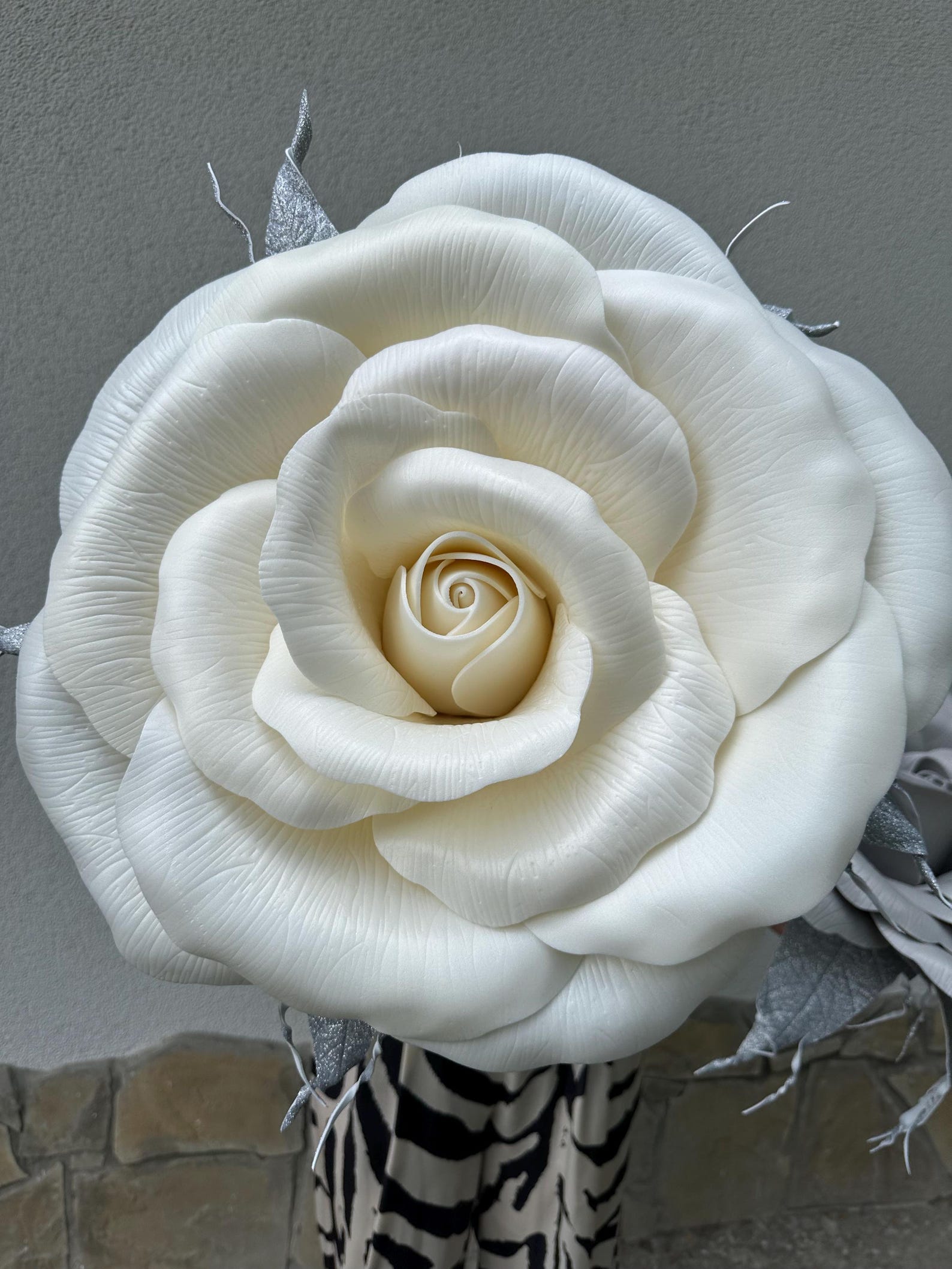 Giant Foam Rose. Unique Handmade Decor. Huge Artificial Flower. 40 Cm ...