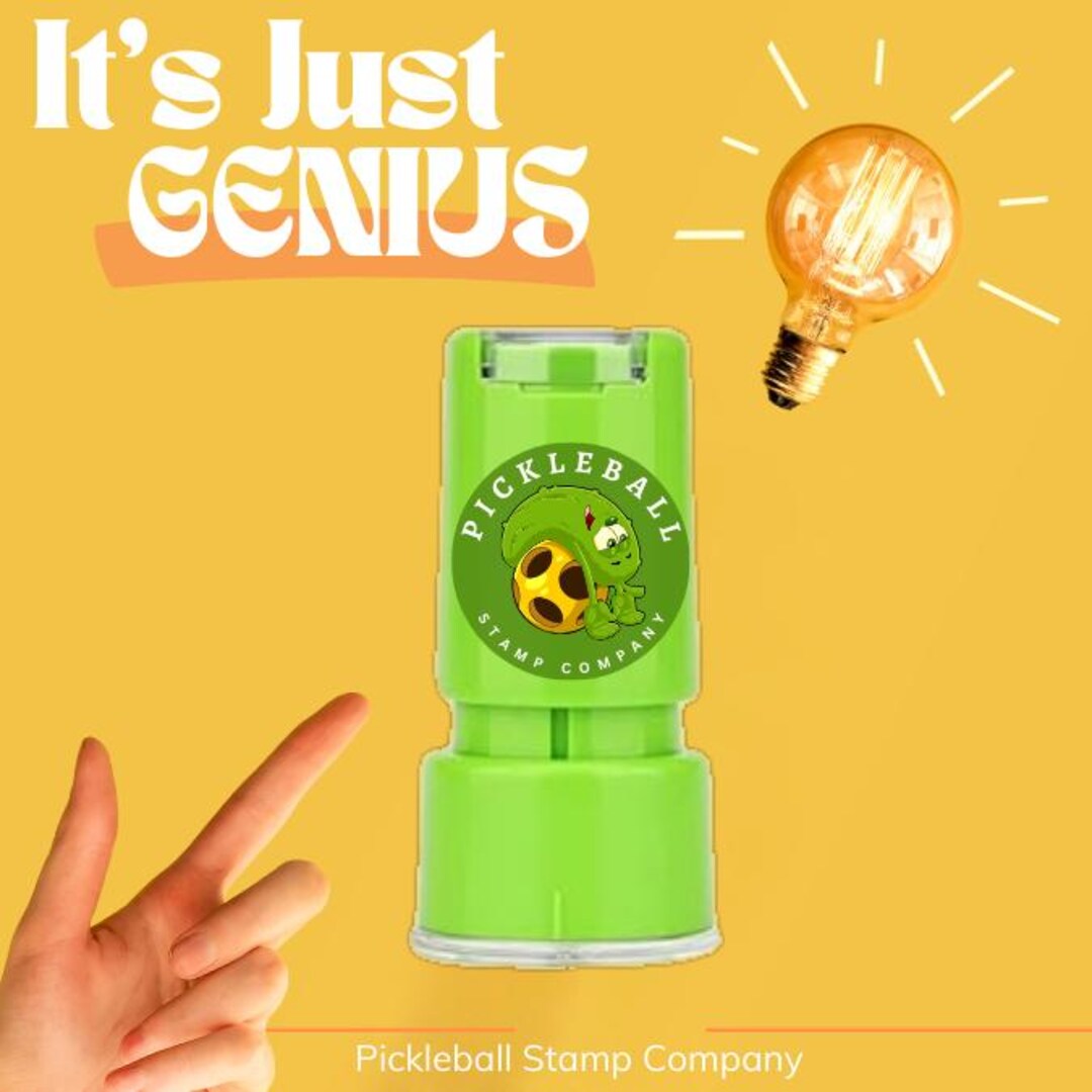 Permanent Self Inking Pickleball Ball Stamp - Etsy