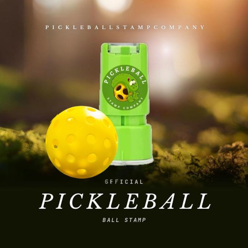 Permanent Self Inking Pickleball Ball Stamp - Etsy