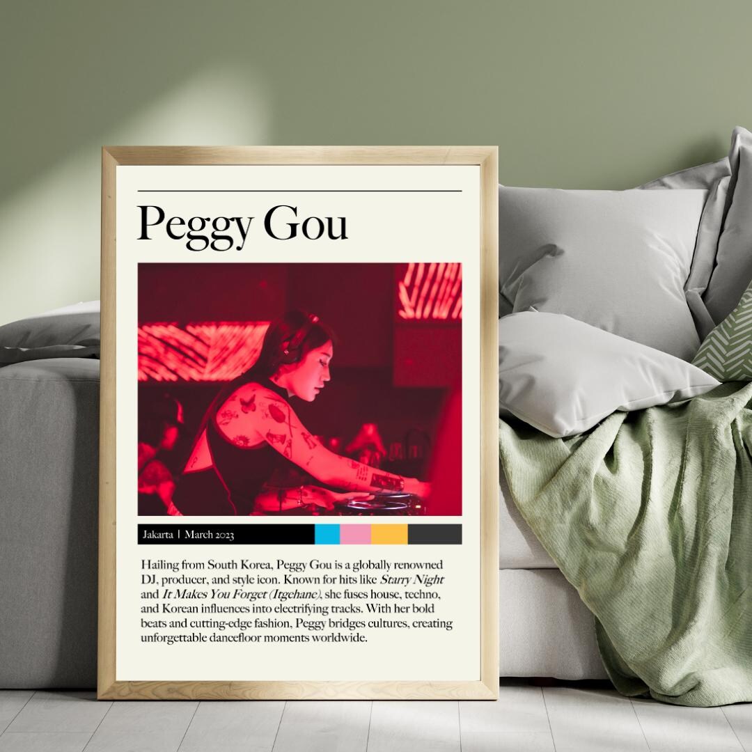 Peggy Gou - Jakarta Set - South Korean Electronic Techno DJ Music Print ...