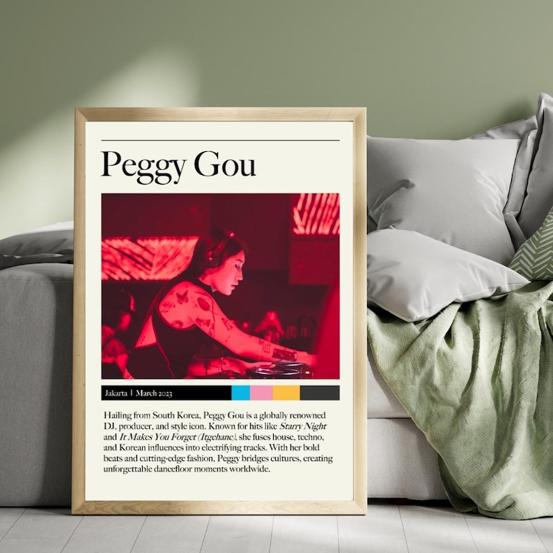 Peggy Gou - Jakarta Set - South Korean Electronic Techno DJ Music Print ...