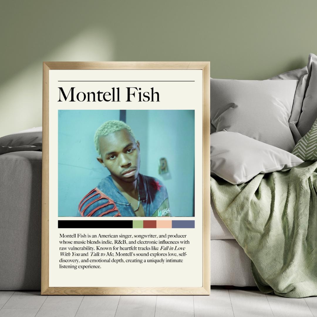 Montell Fish - Alternative Soul Pop Music Print - Custom Gallery Wall ...
