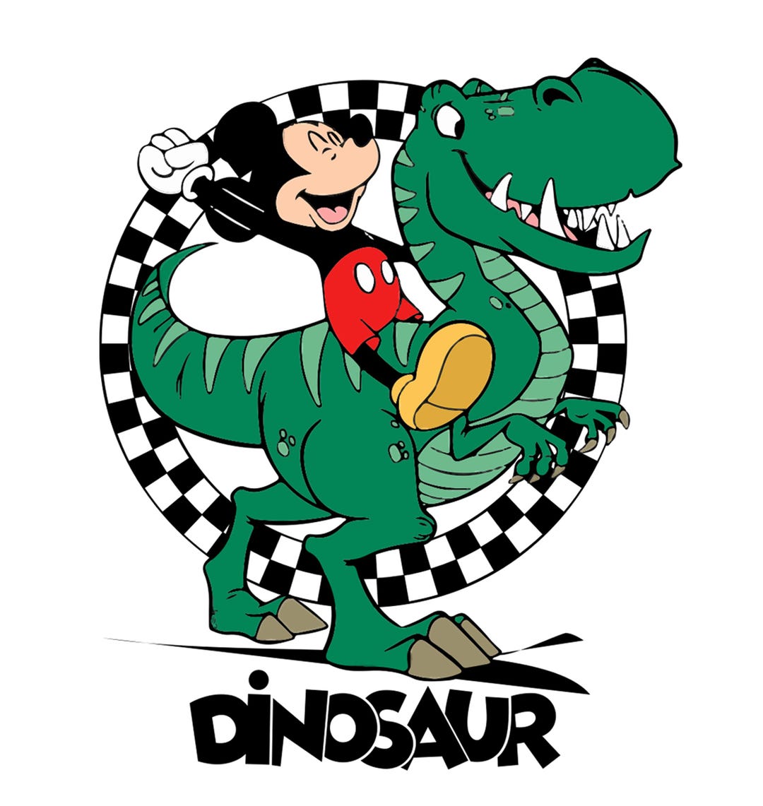 Mickey Dinosaur SVG PNG, Disney Dino Birthday Shirt, Cute T-rex Clipart ...