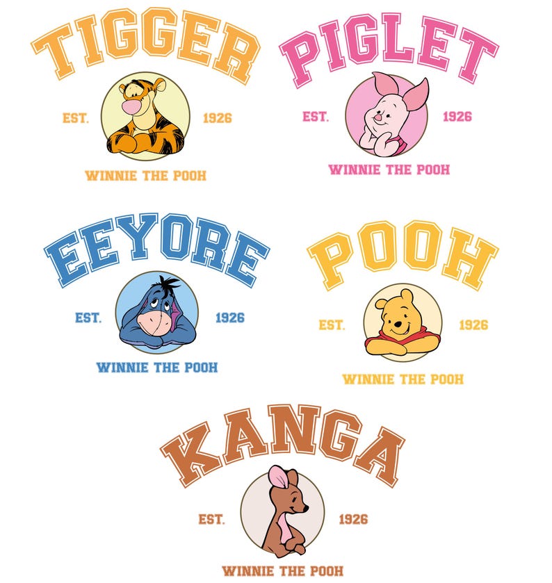Winnie the Pooh Est 1926 SVG , Bundle Winnie the Pooh PNG, Pooh and ...