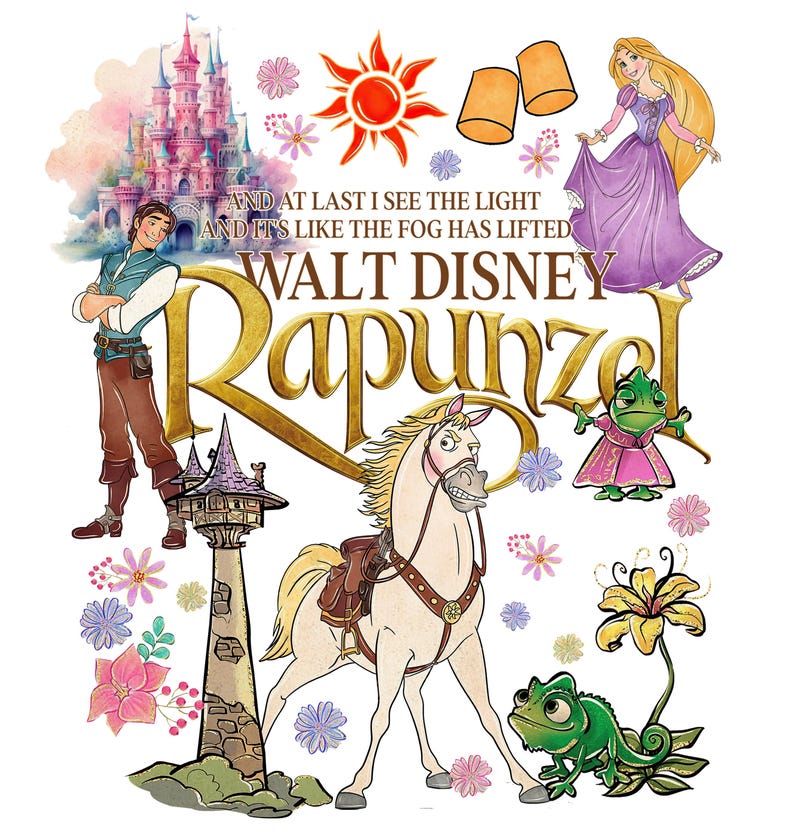 Rapunzel Tangled PNG, Disney Princess Clipart (digital Download) - Etsy