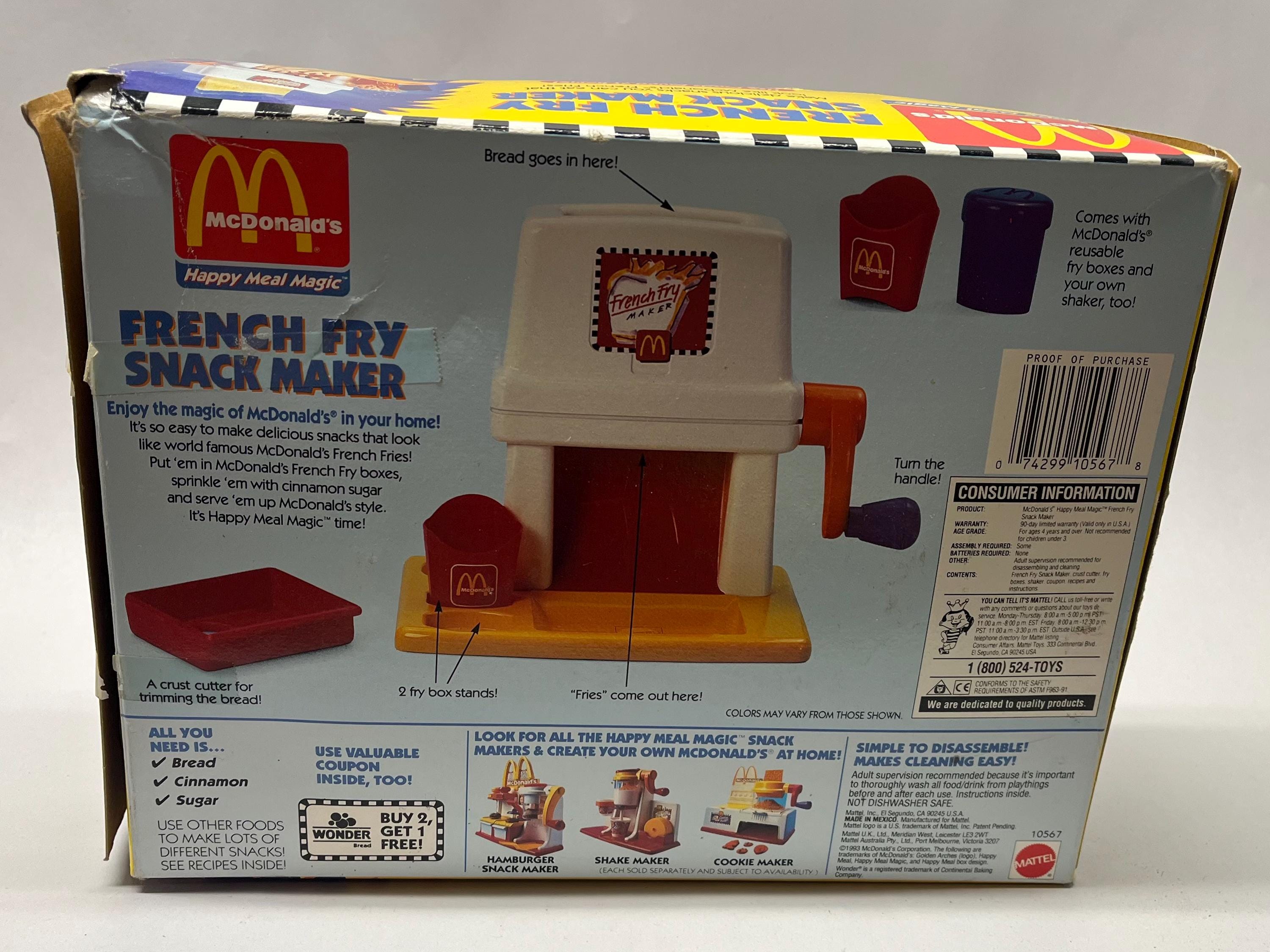 1993 Mcdonald's Happy Meal Magic French Fry Snack Maker - Etsy