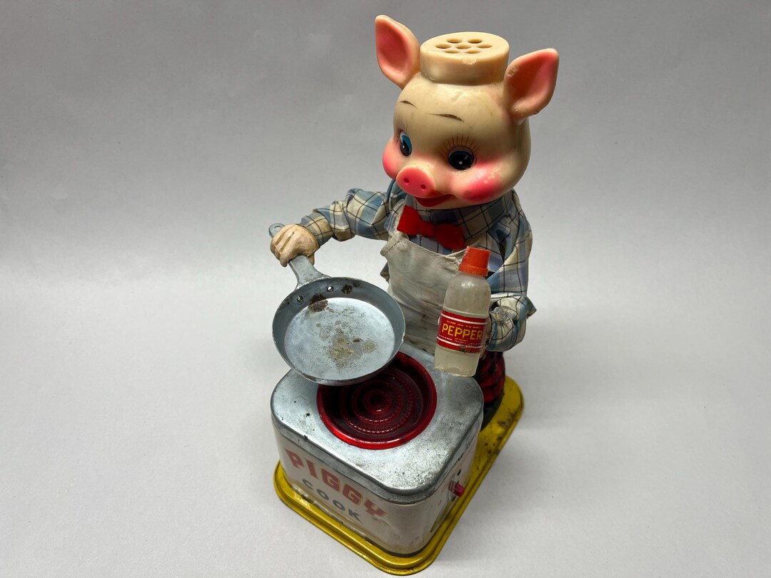 Vintage Piggy Cook Japan Electric Toy - Etsy