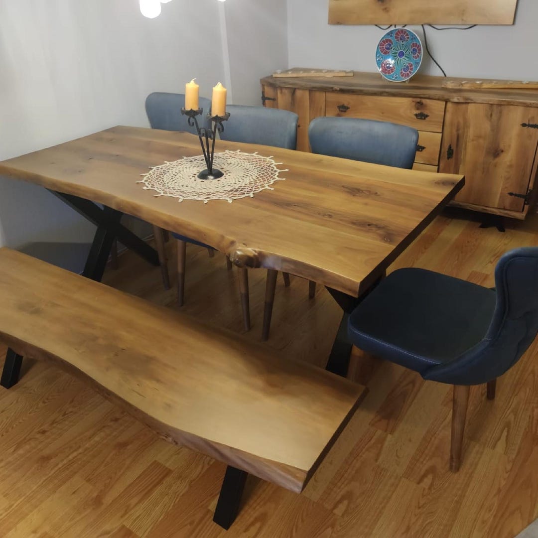 Walnut Table , Bedside Table, Consul Table, Side Table, Farmhouse Table ...