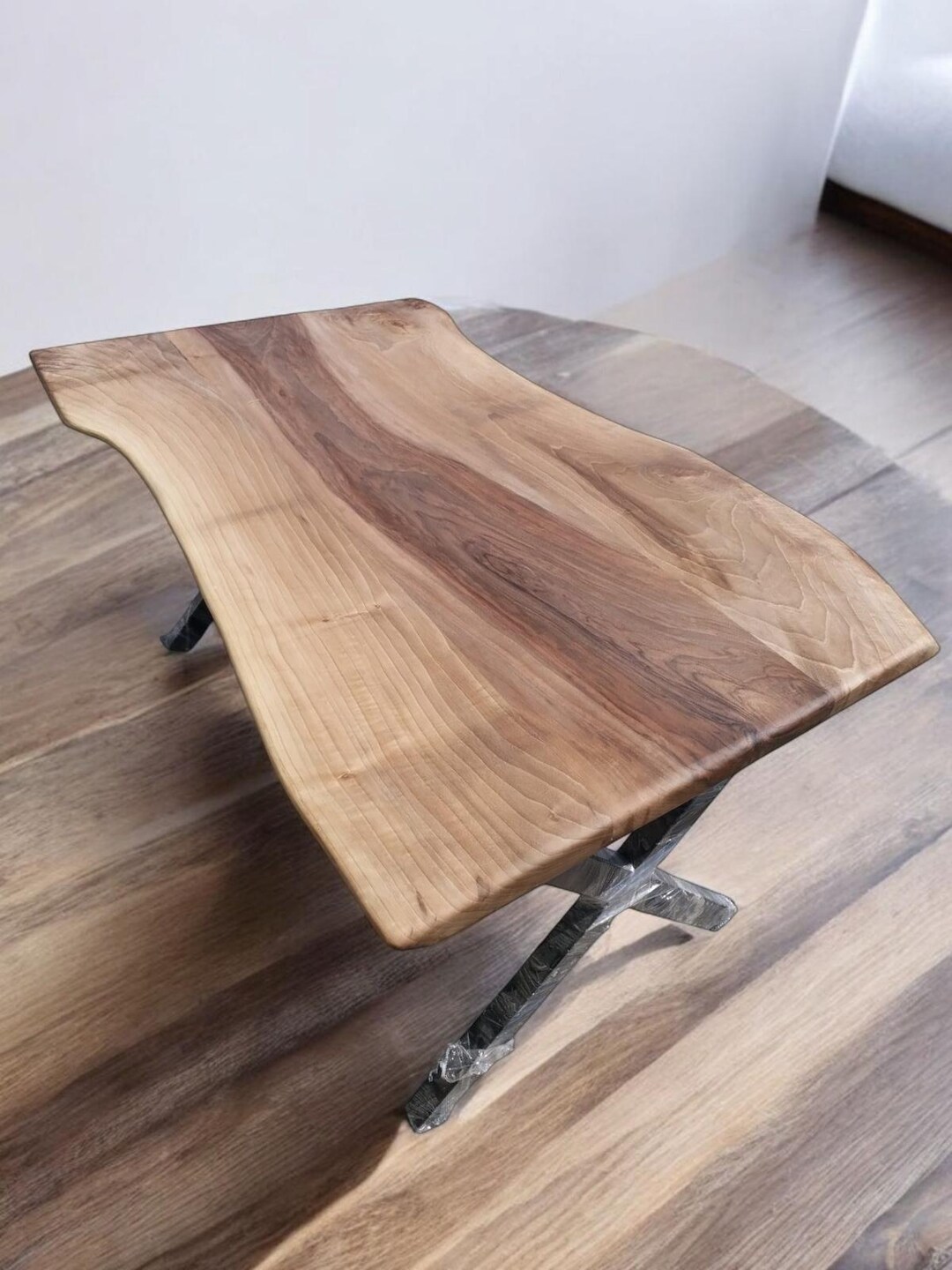 Vivid Edge Walnut Table, Solid Walnut Table, Rustic Walnut Table, Vivid ...
