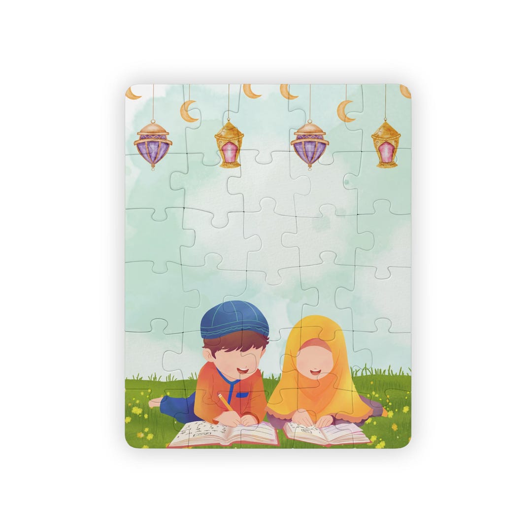 Islamic Kids' Puzzle, 30-piece Eid Gift, Ramadan Activity, Muslim ...