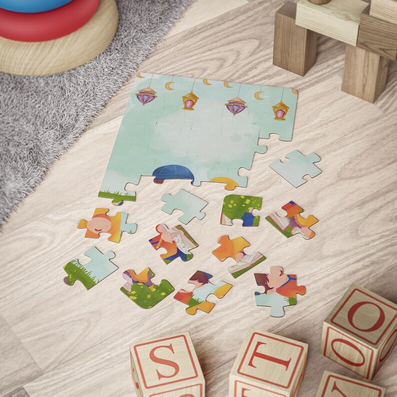 Islamic Kids' Puzzle, 30-piece Eid Gift, Ramadan Activity, Muslim ...