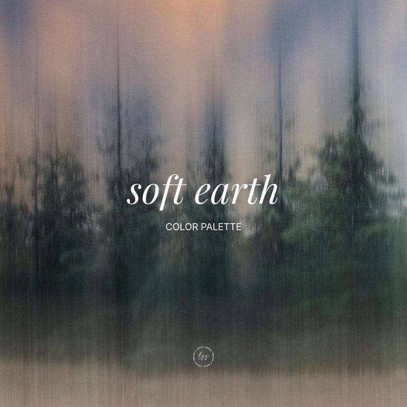 Soft Earth - Brand Color Palette - Etsy