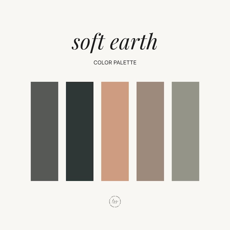 Soft Earth - Brand Color Palette - Etsy