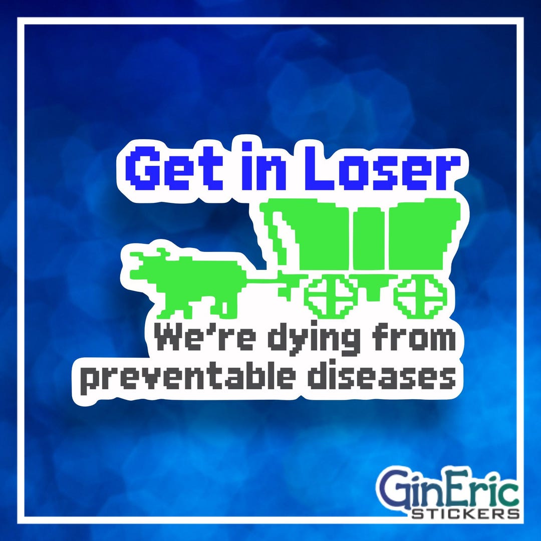 Get in Loser, We're Dying From Preventable Diseases Weatherproof ...