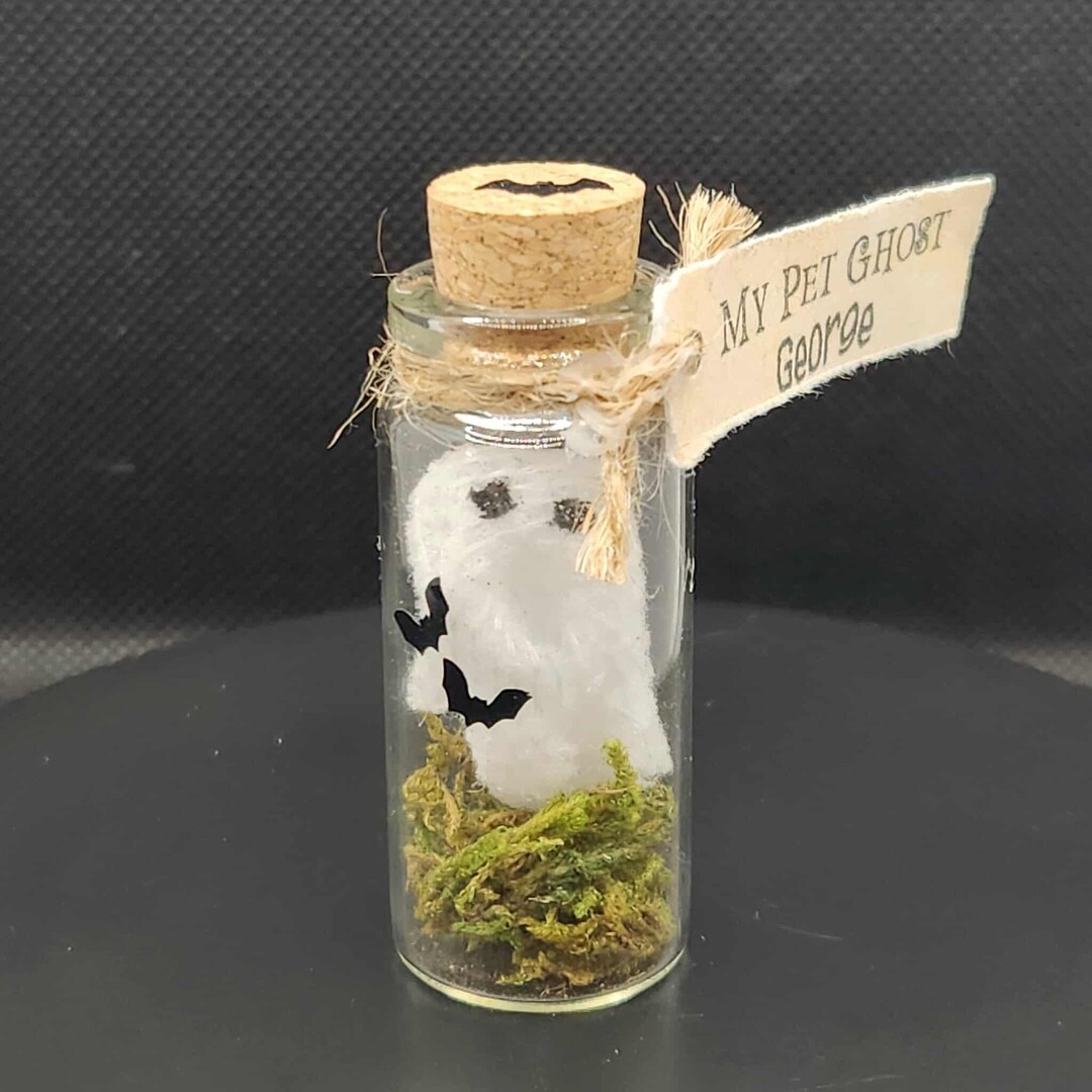 My Pet Ghost in a Jar Halloween Decoration - Etsy