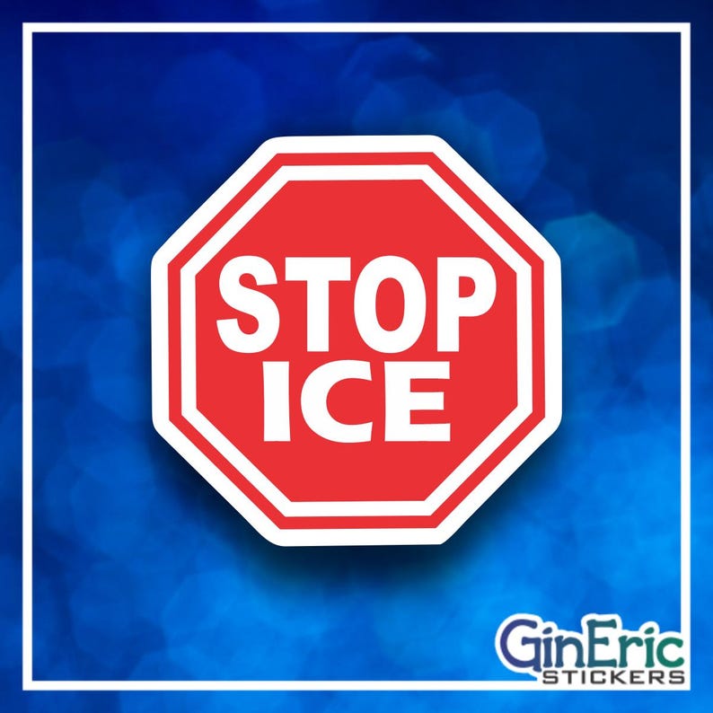 Stop Ice Weatherproof Sticker - Etsy